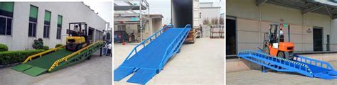 Warehouse Mobile Loading Container Level Dock Ramps Unracking