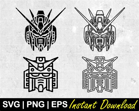 Gundam Robot Droid Anime Automatonmobile Suit Cartoons Icon Svg