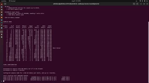 Tips In Large Genome Assembly K Mer Counting Using Meryl Software In Preparation For Genome