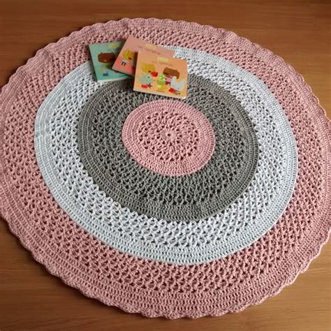 Tapete crochê menina bebê Nicole Elo7 Produtos Especiais