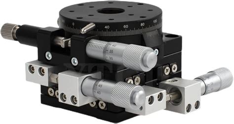 Manual Linear Positioning Stage Xyr Axis 60mm Micrometer