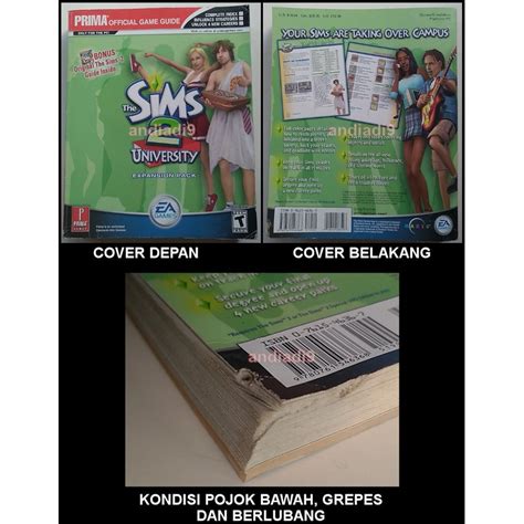 Jual Buku Panduan Game The Sims 2 University Bahasa Inggris Only For Pc