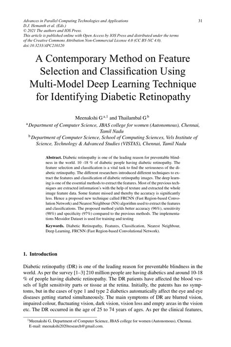 Pdf A Contemporary Method On Feature Selection And Classification Using Multi Model Deep
