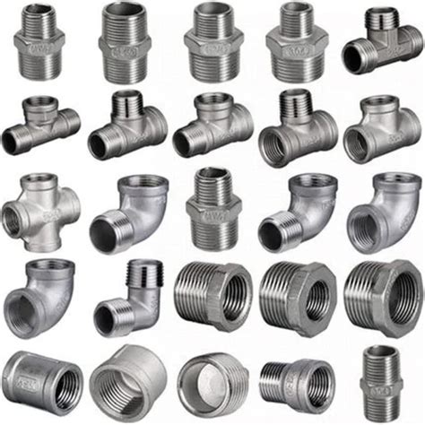 Stainless Steel Pipe Fittings Silver Finish Durable Material With