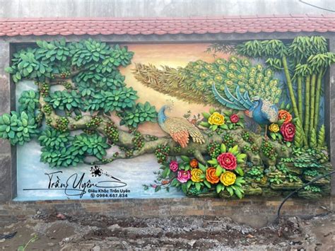 Tranh Đắp Xi Măng Đẹp Mẫu Tranh Phù Điêu Mới Nhất 2024 Tranh ĐẮp