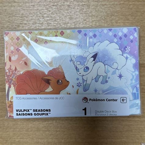 海外ポケモンセンター限定 ロコン アローラロコン ダブルデッキケース ポケカ By メルカリ