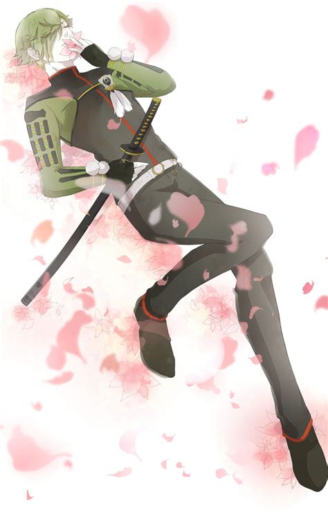 「お花と鶯丸」「淕」のイラスト Pixiv Anime Guys Manga Anime Illusion Touken
