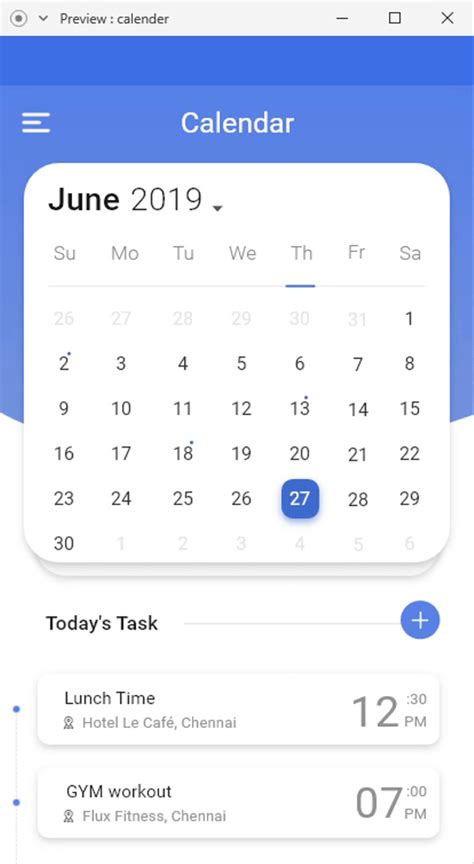 Mobile Calendar UI Design On Behance