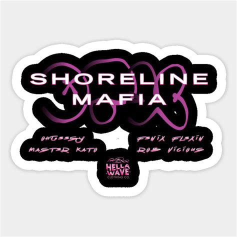 Shoreline Mafia Otx Graffiti Group Shoreline Sticker Teepublic