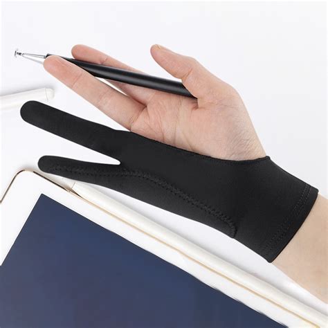 Anvazise 1 Pcs Drawing Gloves Breathable Prevent Mess Up Anti Mistouch