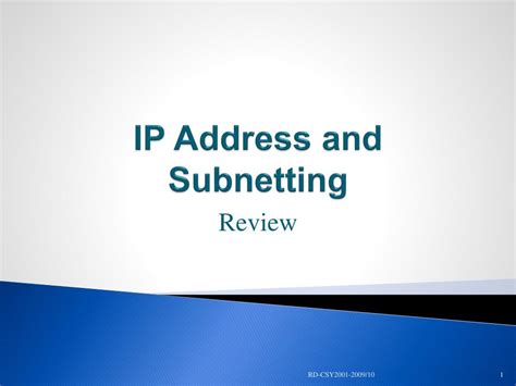 PPT IP Address And Subnetting PowerPoint Presentation Free Download ID