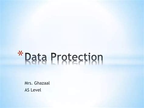 PPT Data Protection PowerPoint Presentation Free Download ID