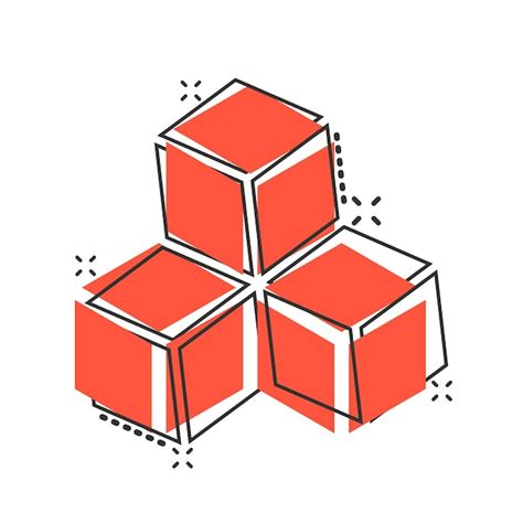 Premium Vector Vector Cartoon Blockchain Technology Icon In Comic