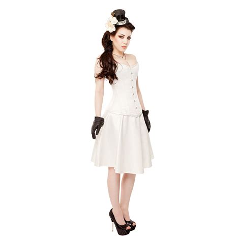 Ivory Satin Cirle Skirt