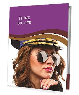 Sexy Policewoman In Sunglasses Presentation Folder Design ID SmileTemplates Com