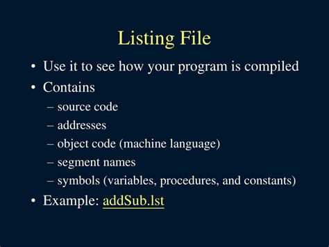 Ppt Cs2422 Assembly Language And System Programming Powerpoint