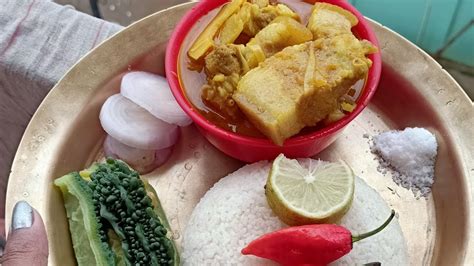 Asmr Eating Gahori Bhatgahori With Bamboo Shootand Our Favourite