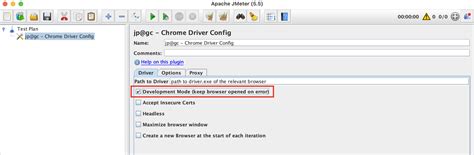 How To Keep Browser Open With Selenium Webdriver And Groovy On Jmeter