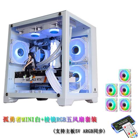 玩嘉孤勇者mini雪白色律动白rgb五风扇套装电脑机箱台式机matx海景房240一体水冷全侧透itx桌面 京东商城【降价监控 价格走势 历史