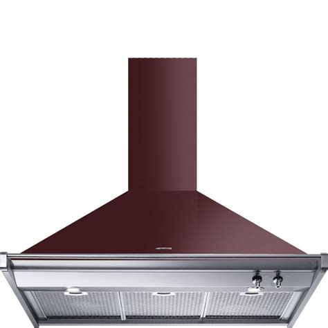 Smeg KD90RWE вытяжка настенная, 90 см, бордо купить на официальном ...