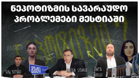 Ti იმ მესტიის მერიაში სავარაუდო ნეპოტიზმის ქსელი აღმოაჩინა