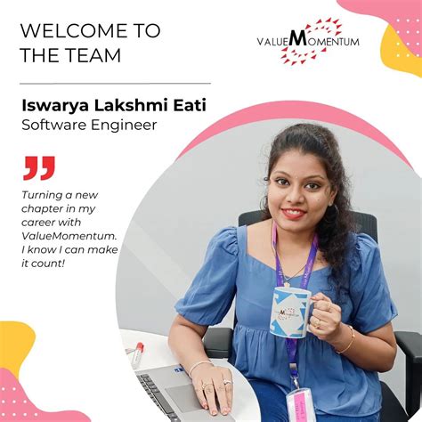 Iswarya Lakshmi Eati On Linkedin Thankyou So Much Valuemomentum For