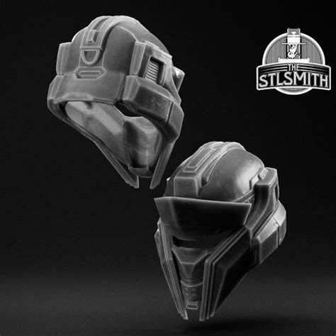 Stl File Achilles Crestless Helmet Mkvii Halo Life Size Prop Stl 🪖