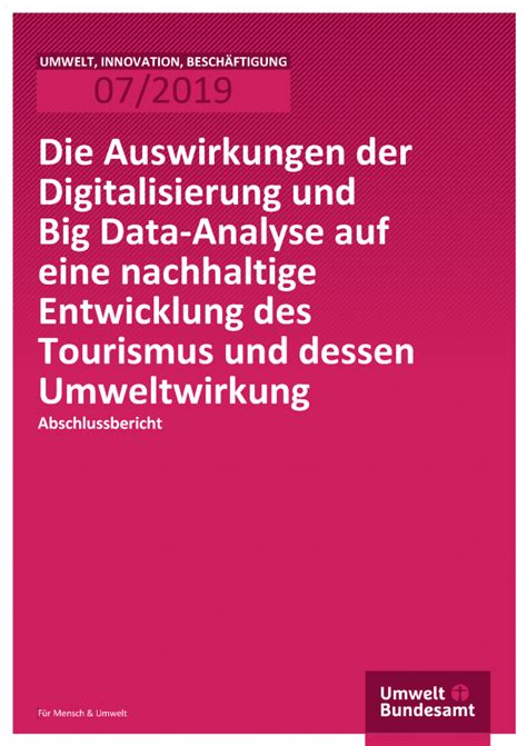 Die Auswirkungen Der Digitalisierung Und Big Data Analyse Auf Eine