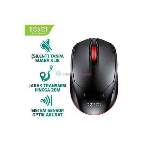 Jual Mouse Wireless Robot M310 Black Terbaik Januari 2026
