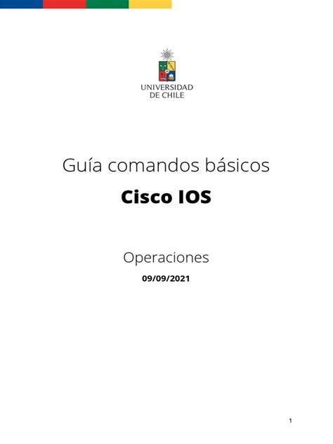Guía De Comandos Básicos Cisco Pdf Enrutador Computación