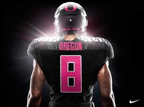 Photos Oregons Pink Accented Uniforms For Breast Cancer Awareness