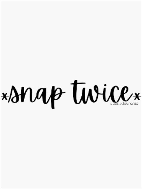 Snap Twice Cursive Wednesday Addams Sticker For Sale By
