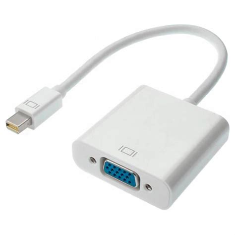 Адаптер (конвертер) Mini DisplayPort(M) на VGA(F), 0.2m, белый – фото ...