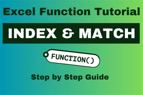 Index Match Function In Excel And How To Use It