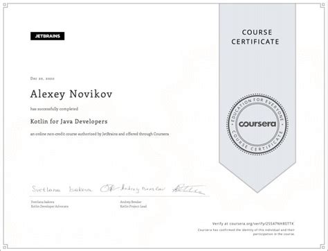 Alexey Novikov On Linkedin Kotlin Jetbrains Certificate