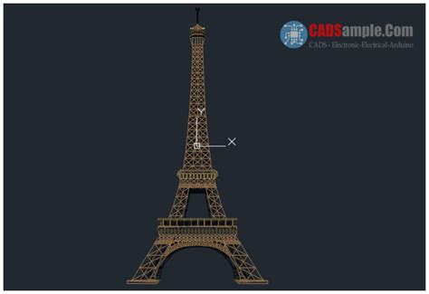 Historical Building Eiffel Tower Dwg Cadsample Com Free Dwg Cad File