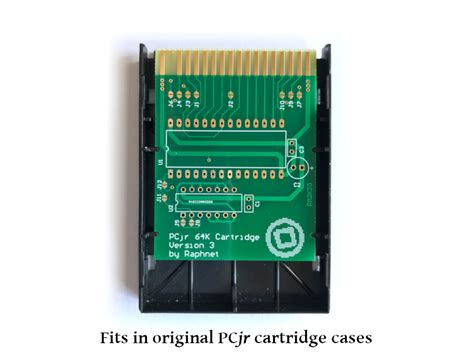 Raphnet Pcjr Cartridge Pcb For Single 64k Or 32k Rom