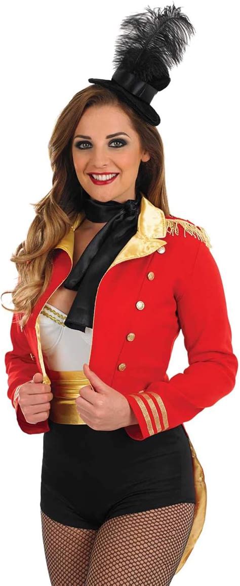 Fun Shack Womens Ringmaster Costume Adults Showman Red Circus Carnival