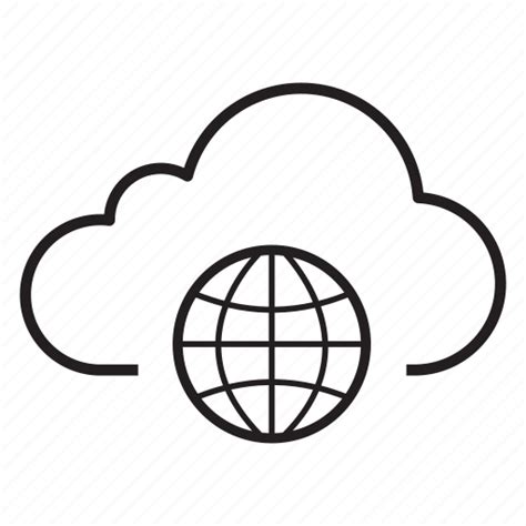 cloud computing cloud storage global internet network web worldwide icon download on