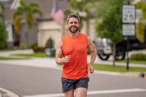 Sport Runner Man Running Fit Male Sport Fitness Model Sprinting