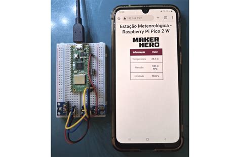 Estação Meteorológica Com Raspberry Pi Pico 2 W Makerhero