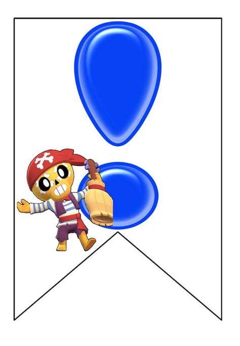 Растяжка С Днем Рождения в стиле Бравл Старс (Brawl Stars)