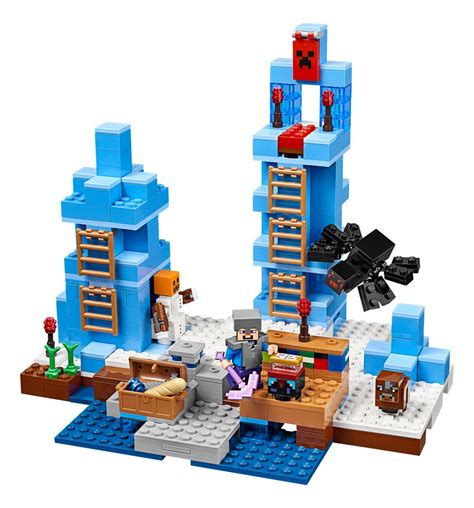 Lego Minecraft 21131 Pas Cher Les Pics De Glace