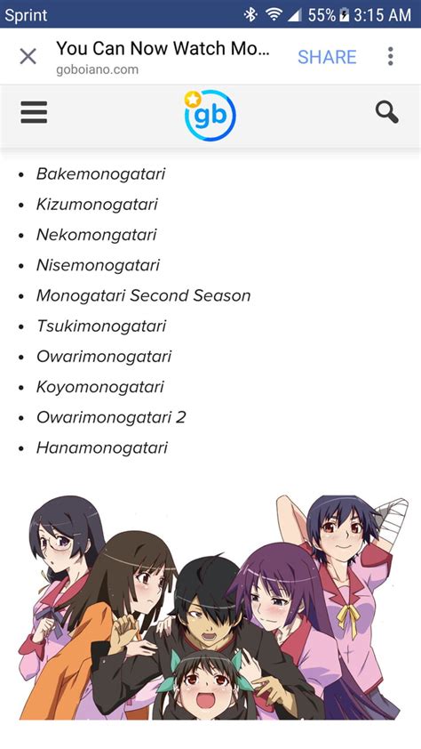 The Best Order To Watch The Monogatari Series For New And Old Fans 9gag