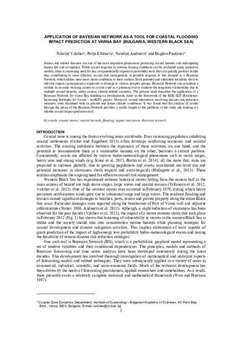Pdf Application Of Bayesian Network As A Tool For Coastal Flooding Impact Prediction At Varna