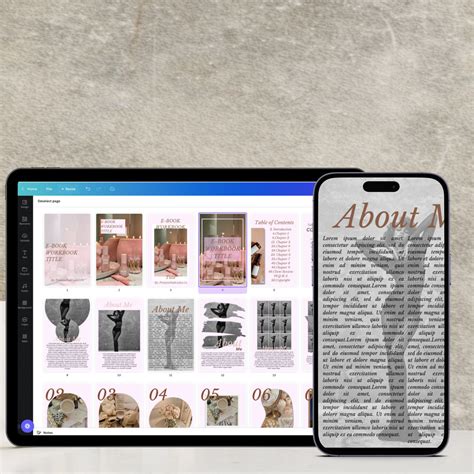 Editable Workbook Template Digital Ebookbeauty Ebook Ebook Template