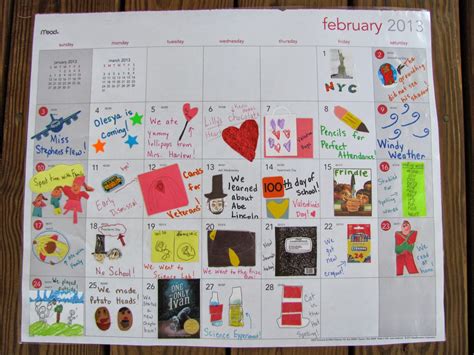 2 Happy Teachers Whole Class Scrapbook Calendar