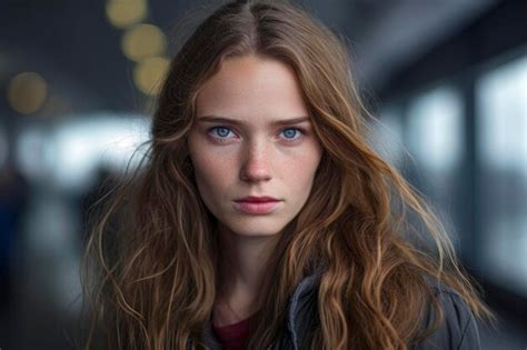 Premium Photo Determined And Farsighted Cute Girl