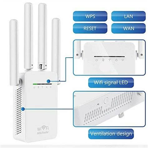 Wr09 Network Repeater Four Antenna Wifi Signal Amp Grandado