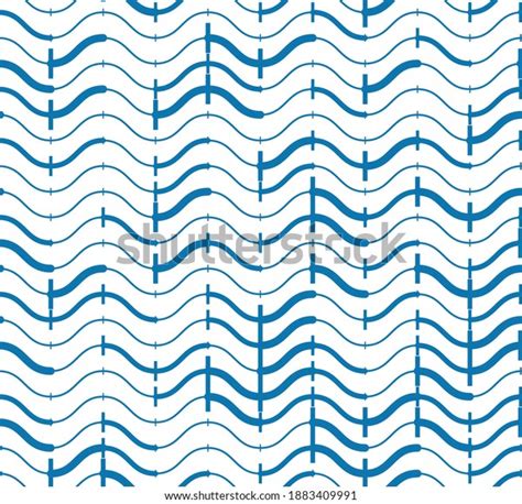 Wavy Lines Regular Repeat Endless Background Stock Vector Royalty Free Shutterstock
